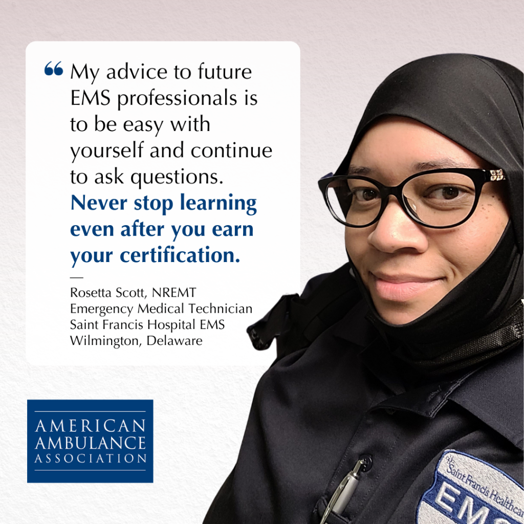 EMS Profiles | Meet Rosetta Scott - American Ambulance Association