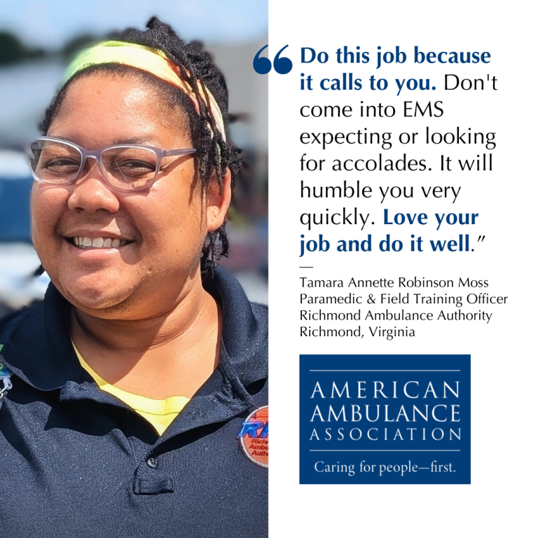 EMS Profiles | Meet Tamara Moss - American Ambulance Association